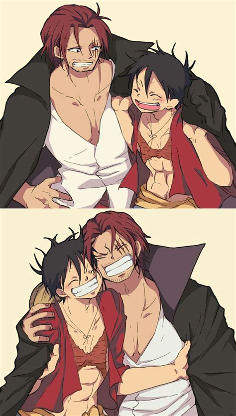 Shanks And Luffy One Piece Anime One Piece Luffy Luffy