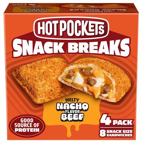 Snack Breaks Nacho Beef And Cheese Official Hot Pockets®