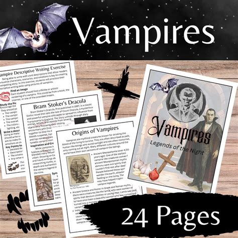Vampires Mythical Creature Unit Study Folklore History And Creative