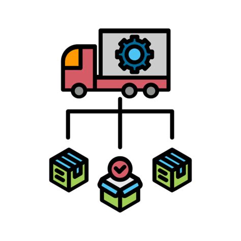 Distribution Network Generic Color Lineal Color Icon