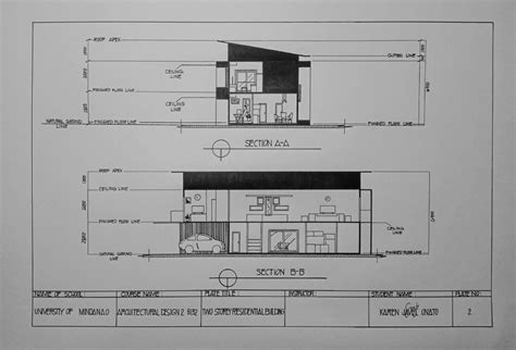 Detail Guest House Building Elevation And Section 2d View Layout Autocad File Artofit