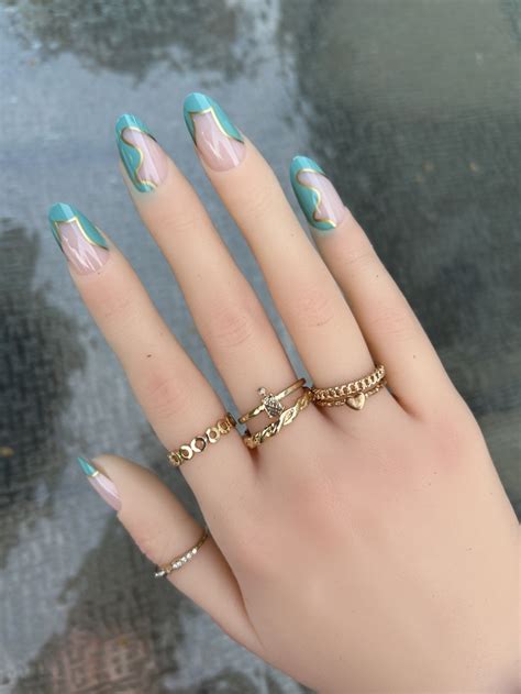 Blue And Gold Nails Design Vibrant Guide