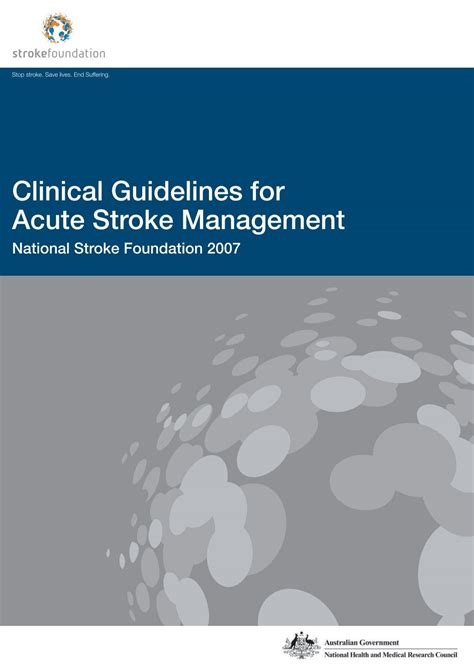 Clinical Guidelines For Acute Stroke Management Living On The Edge