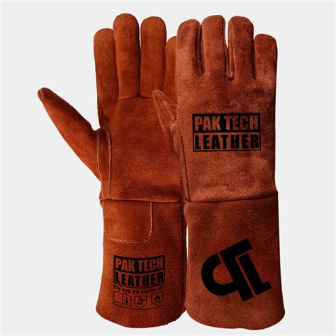 Premium Quality Fire Resistance Welding Glove Pak Tech Leather