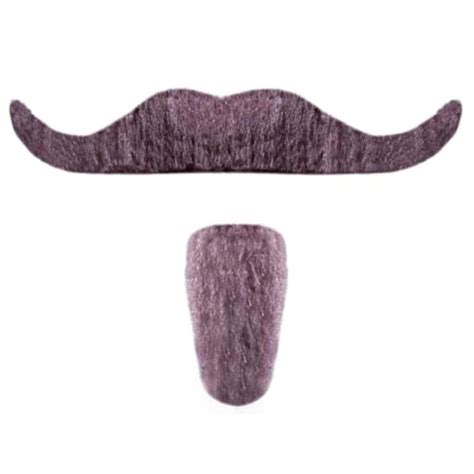 Moustache And Goatee Grey Joke Ie