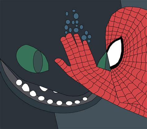 Spider1m And Toothless 2 By Borntodoart3 On Deviantart