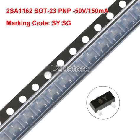 20pcs 2sa1162 Sot 23 A1162 Sot Pnp 50v150ma Smd Transistor Marking