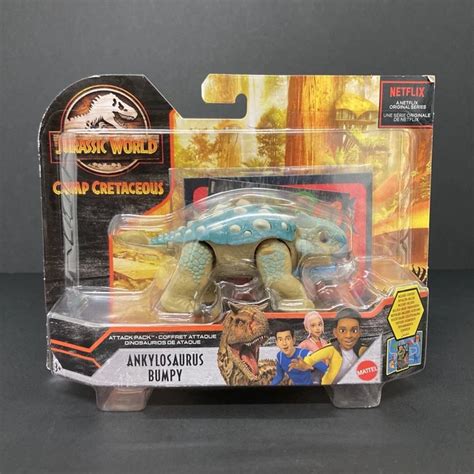 Modellino Jurassic World Camp Cretaceous Anklyosaurus Bumpy Attack Pack
