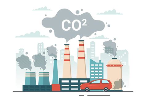 Carbon Dioxide Or Co2 Illustration To Save Planet Earth From Climate