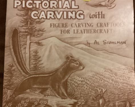 Rare 1963 Al Stohlman Pictorial Carvingwith Figure Carving Craftools