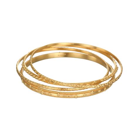 Junajoux Satya Jewelry Armband Armreifen 4er Set Bohemian Gold