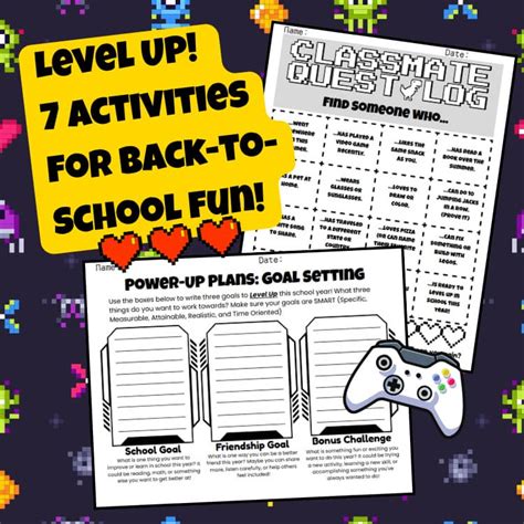 Level Up Back To School Activities 7 Day Sel And Classroom Community