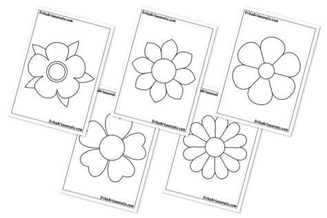 Desenho De Flor Grande Para Imprimir Grátis Em Pdf
