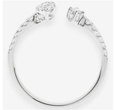 10k White Gold Open Diamond Ring Tscca