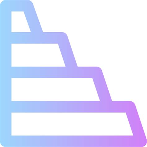 Level Super Basic Rounded Gradient Icon