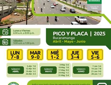Pico Y Placa 2025 Nuevas Disposiciones Para La Movilidad En
