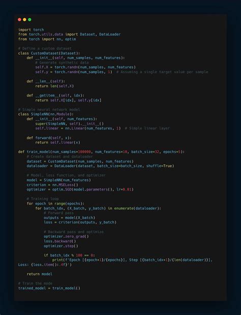 Mini Batch Gradient Descent In Pytorch