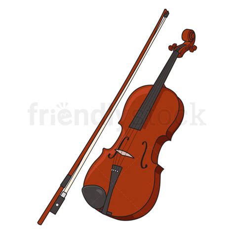 Cartoon Viola Realistic Vector Illustration Clip Art Image Friendlystock