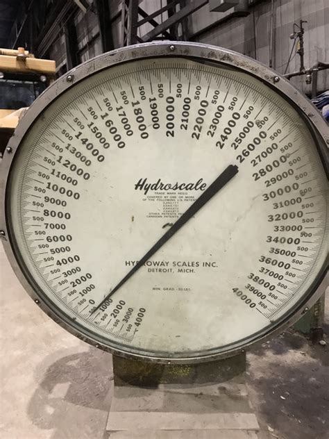 20 Ton 40000 Lb Crane Scale Hydroscale 11435 For Sale Surplus