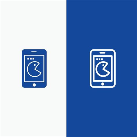 Buy Mobile Phone Hardware Line And Glyph Solid Icon Blue Banner 13227446 Vector Art At Vecteezy