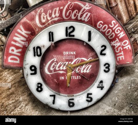 Vintage Coca Cola Clock At Troy Cason Blog