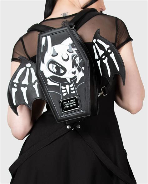 Killstar Batbone Gothic Backpack Gothic Fashion Horror