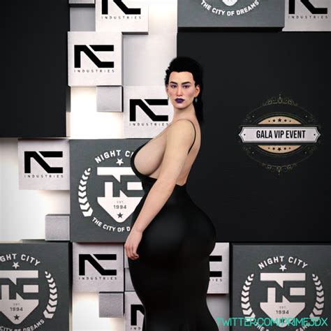 Rule 34 1girls Big Ass Black Dress Black Hair Cyberpunk 2077