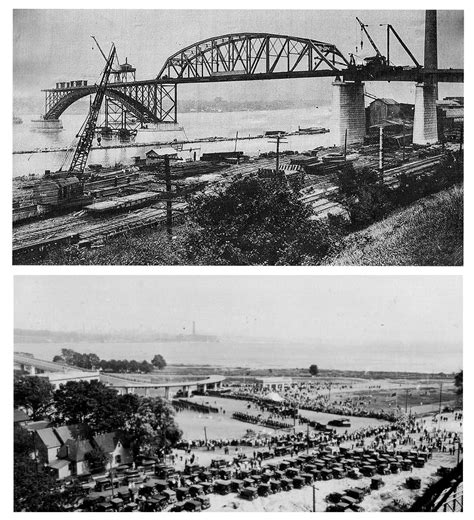 Industrial History 1927 Peace Bridge Over Niagara River And Black Rock