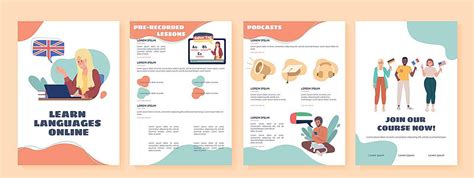 Foreign Language School Brochure Template Report Template Article