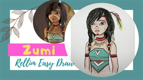 Easy Draw Zumi From Ainbo Spirit Of The Amazon Draw Ainbo Draw Easy
