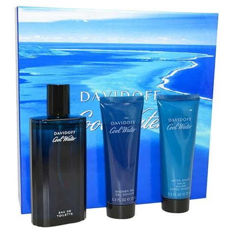 Davidoff Cool Water Cologne T Set For Men 3 Pieces