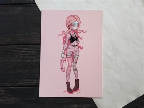 Pretty Zombie Girl Drawing