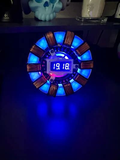 Iron Man Arc Reactor Clock By Jéjé Lingé Makerworld Download Free 3d