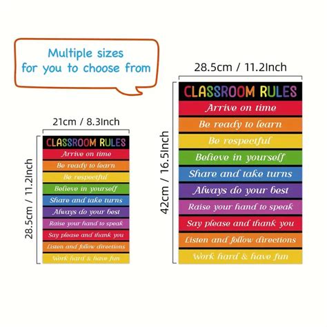 Classroom Rules Teaching Poster Classroom Rules Poster Temu