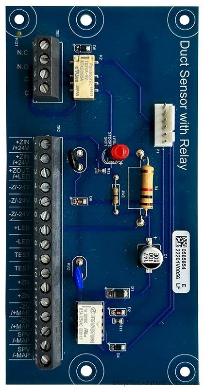Simplex 565 654 Duct Detector Card