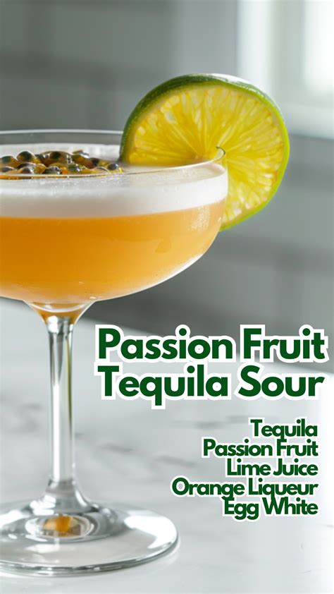 Passion Fruit Tequila Sour Recipe