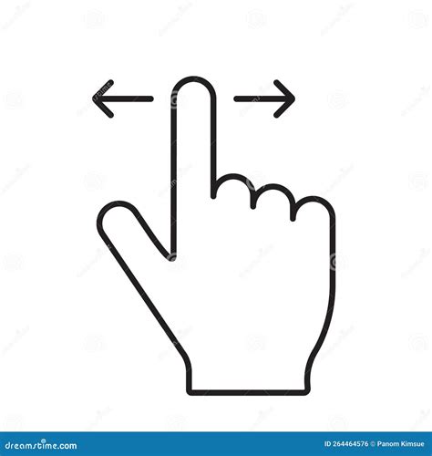 Swipe Up Icon Vector Button Scroll Arrow Pointing Up Drag To Read