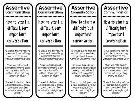 Assertive Communication Bookmark Classful