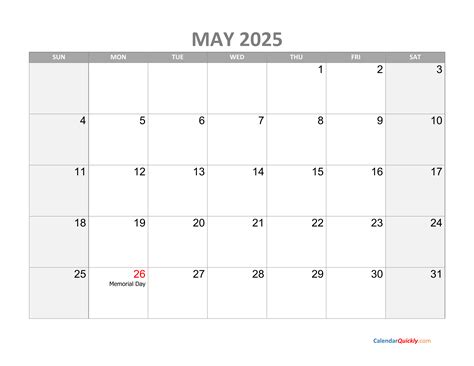Calendar For May 2025 Calendrier Imprimable Mai 2025 Zvarh
