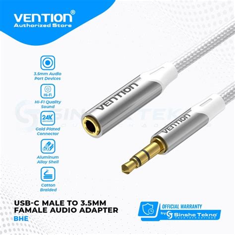 Jual Vention Kabel Audio Extension Aux Mm Male To Female Premium Shopee Indonesia