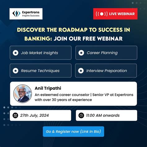 Jk Expertrons On Linkedin Bankingcareer Webinar Careersuccess