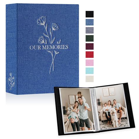 Small Photo Albums 4x6 50 Pictures 2 Packs Mini Capacity Linen Our Memories