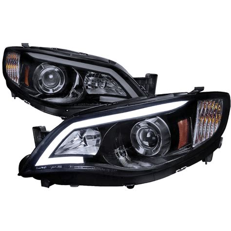 Spec D Tuning Led Headlights Smoke Lens 2008 2014 Wrx 2008 2014 Sti