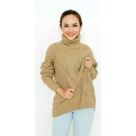 Jual Miu Cable Original Full Cable Knit Sweater Shopee Indonesia