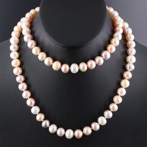 Opera Length Pearl Necklace Ebth