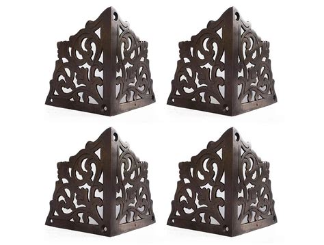 3 Set Of Solid Brass Corner Protector Decorative Corner Plate