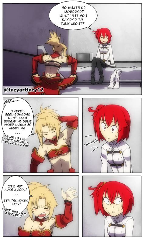 Fujimaru Ritsuka Mordred And Taida Fate And 1 More Drawn By Lazyartlazy12 And Tyrnickleback
