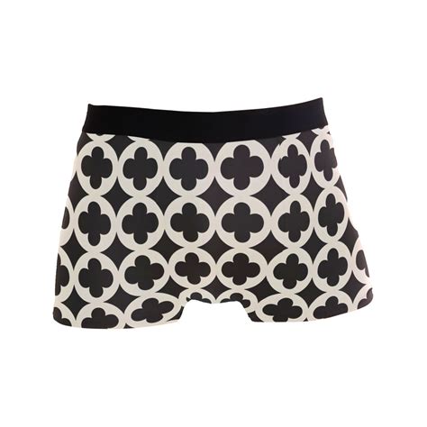 Alaza Geometric Arrow In Black And Gold Colors Clover Leaves Pattern