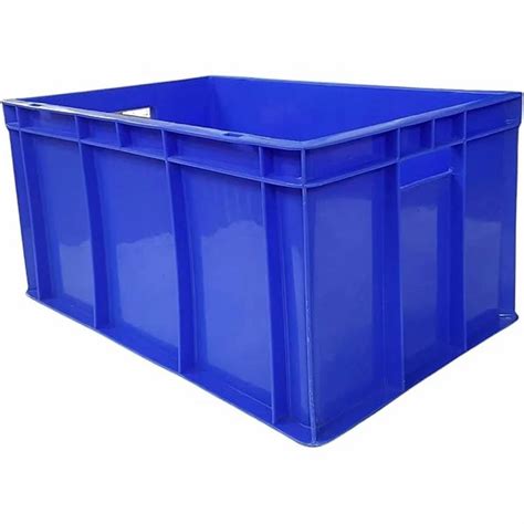 Blue Rectangular Plastic Crates Capacity 20 L At ₹ 250 In Aurangabad
