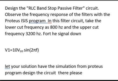 Solved Please The Circuit Will Be Designed In Protuse